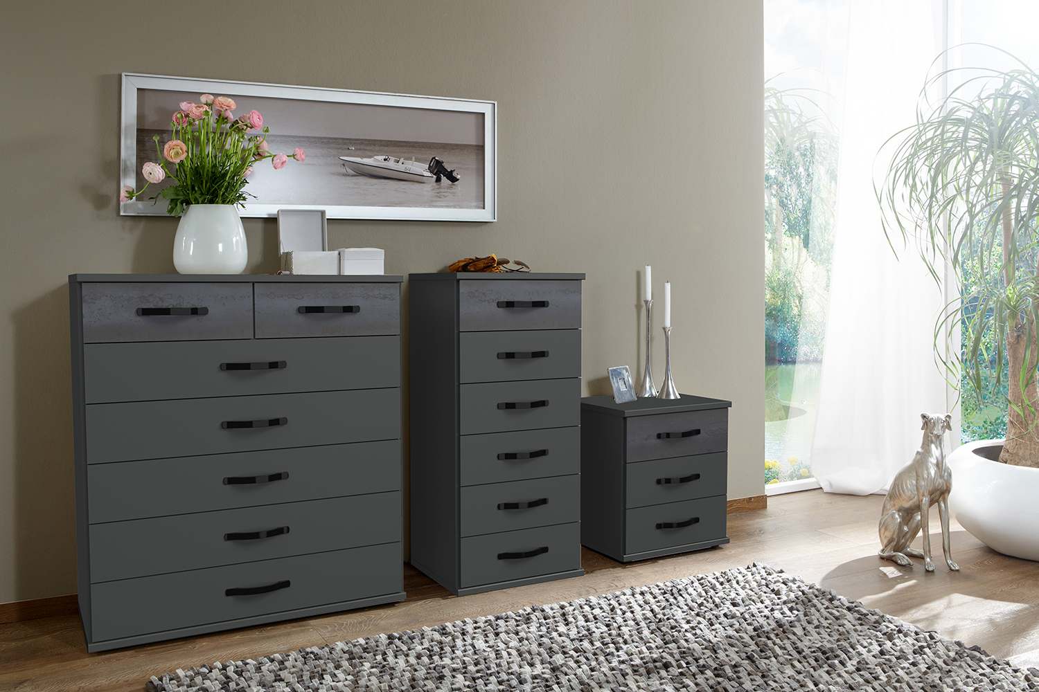 Duo 2 commode 6 lades - Vissers Meubelen